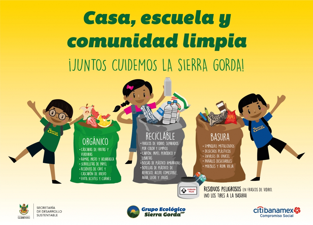 Casa, escuela y comunidad limpia – Grupo Ecológico Sierra Gorda IAP